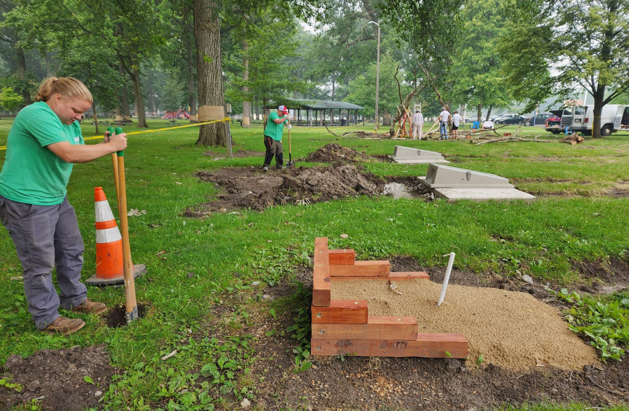 New perks at BG City Park – Compete at cornhole, play chess, go inside ...