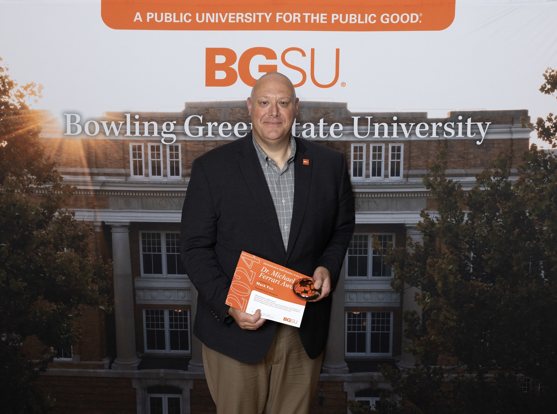 Mark Fox received the Dr. Michael R. Ferrari Award as the ...