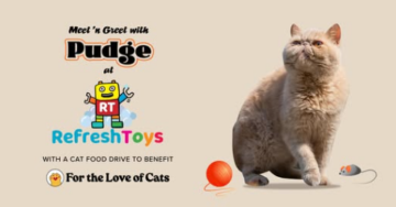 Refresh Toys to host charity event with ‘Pudge the cat’ tonight, Dec. 4 ...