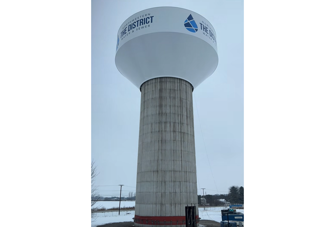 Northwestern Water & Sewer District raises 2-million-gallon tank for ...
