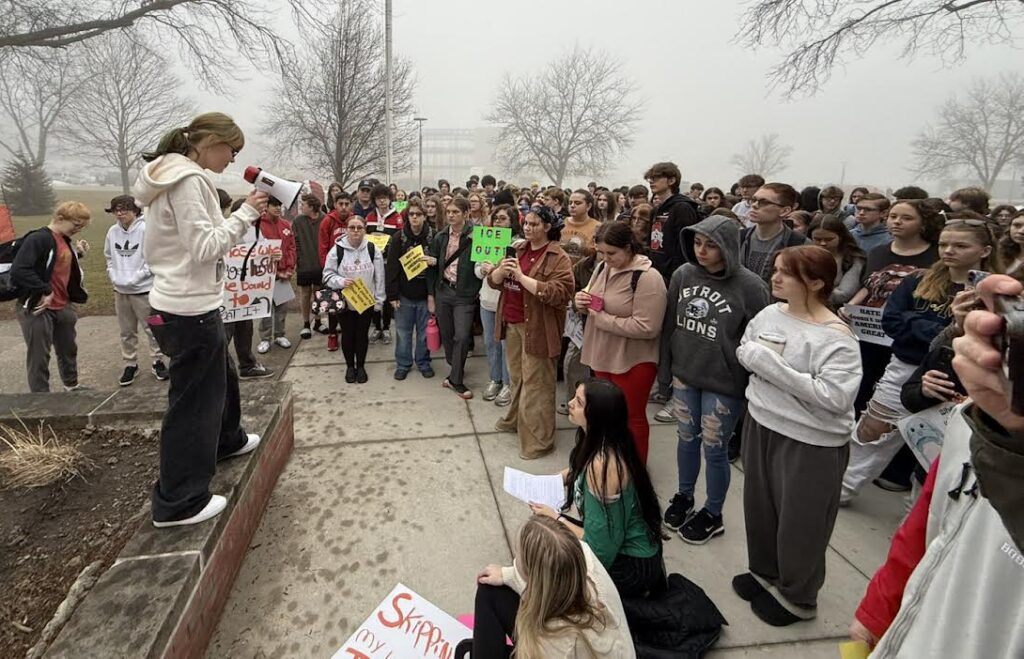 BGHS students join ICE walkout to show empathy with classmates living ...