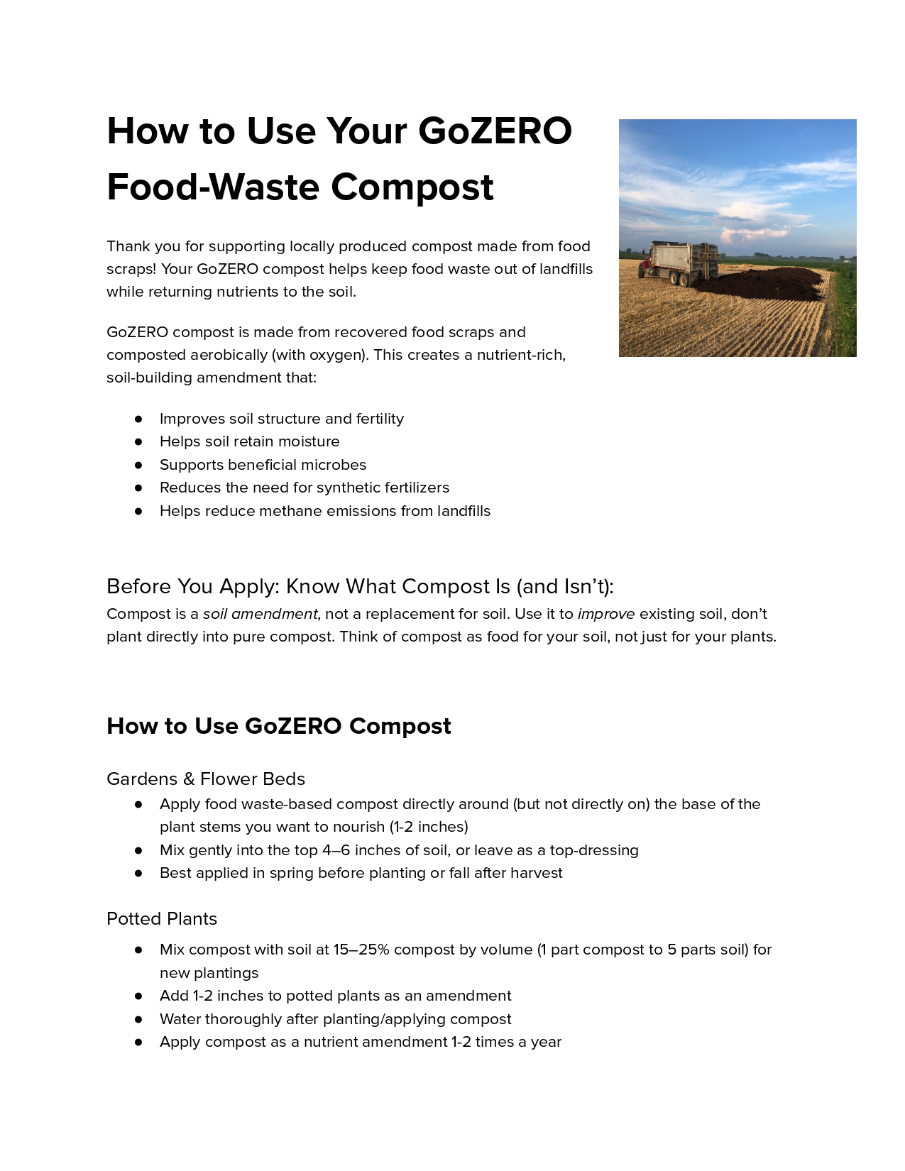 Local food waste compost available for purchase – BG Independent News