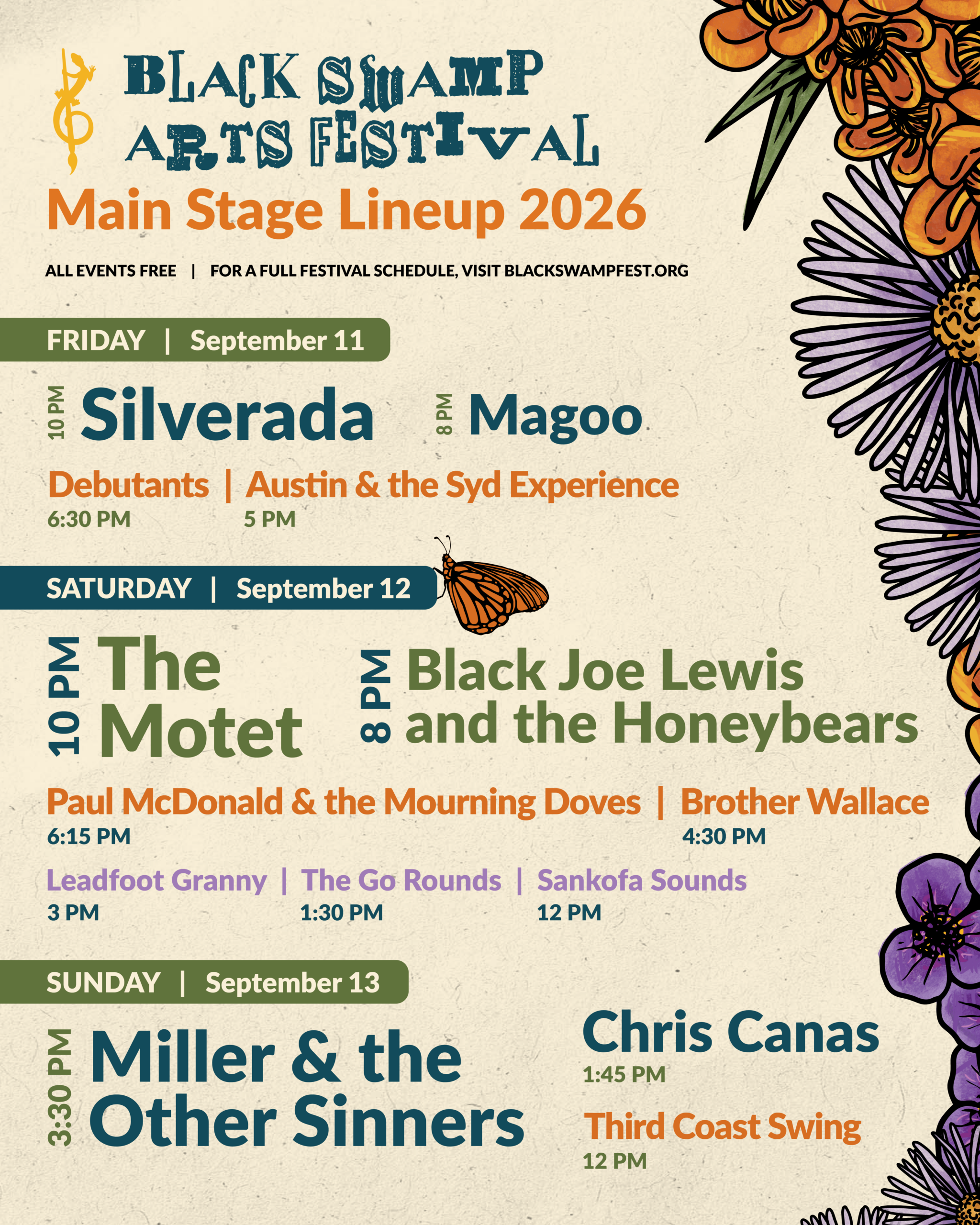 Musical acts from around the country & around the corner set to perform ...