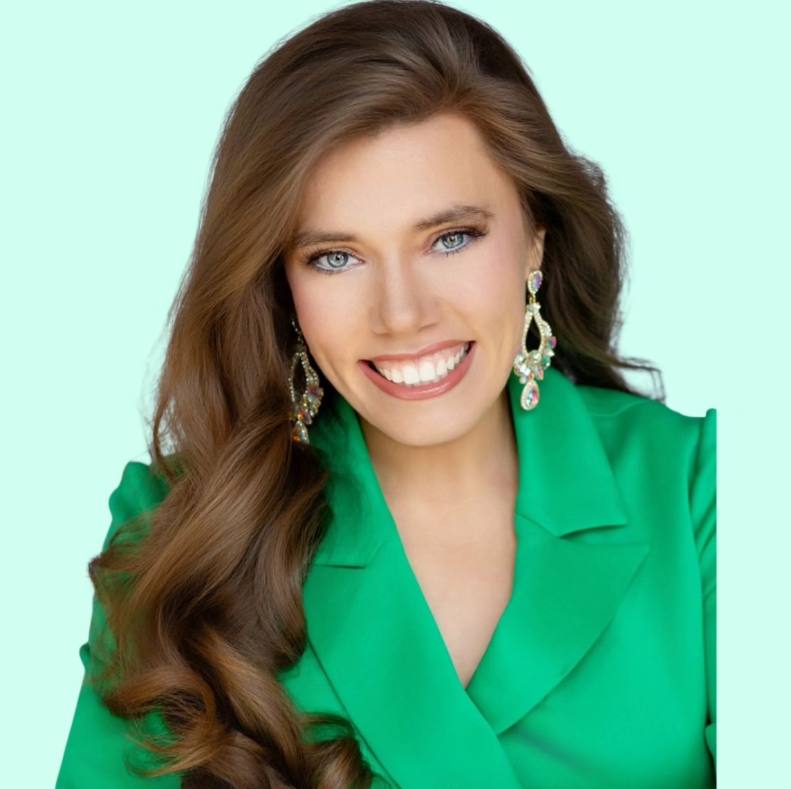 BGSU graduate Kalli Gregory competes for Miss Ohio wearing Miss BG sash ...